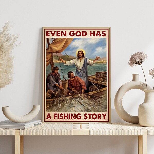 Fishing With Christ Wall Art - Etsy