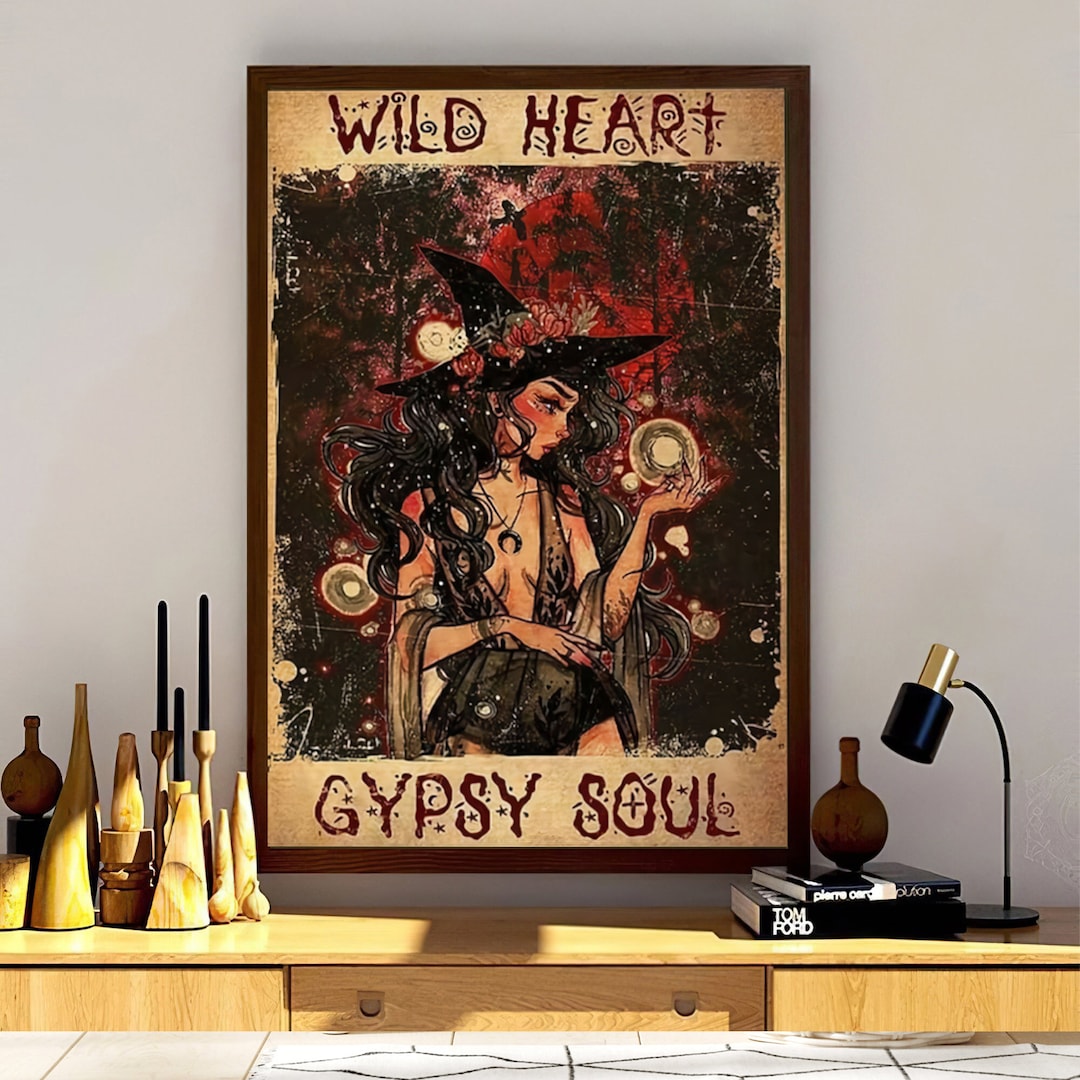 Hexe Herz Gypsy Soul Poster Halloween Hexe Wanddekor Hexe - Etsy.de
