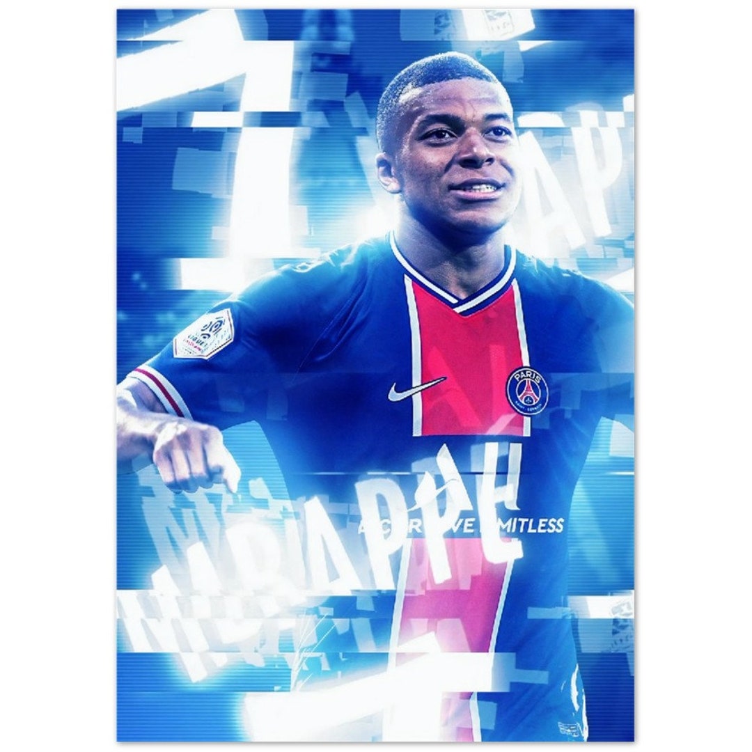 Kylian Mbappe Poster Psg F.C Poster Wall Art Home Decor - Etsy