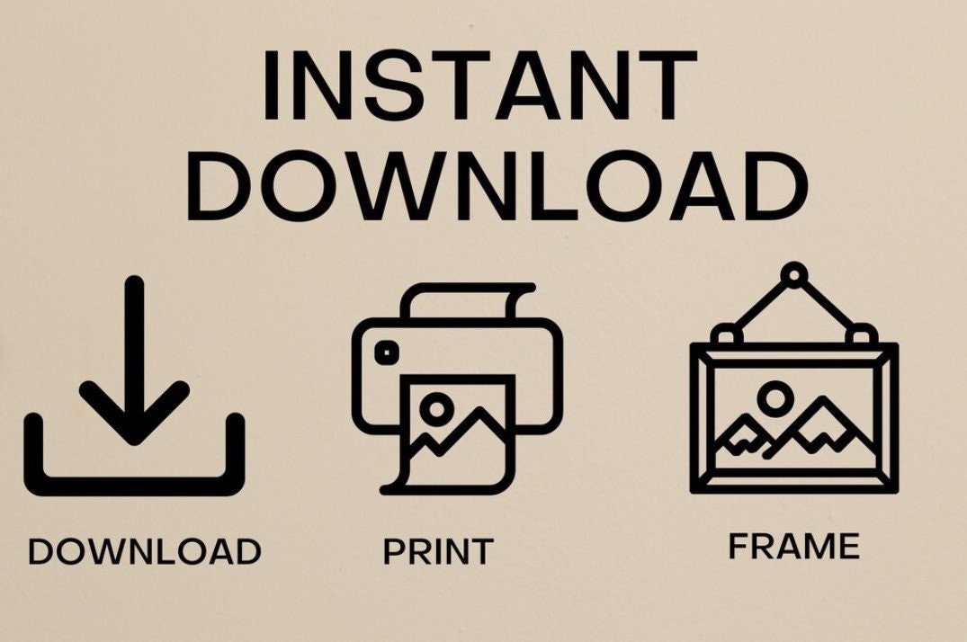 Nirvana Printable Poster Printable Art Wall Art Home Decor Concert ...