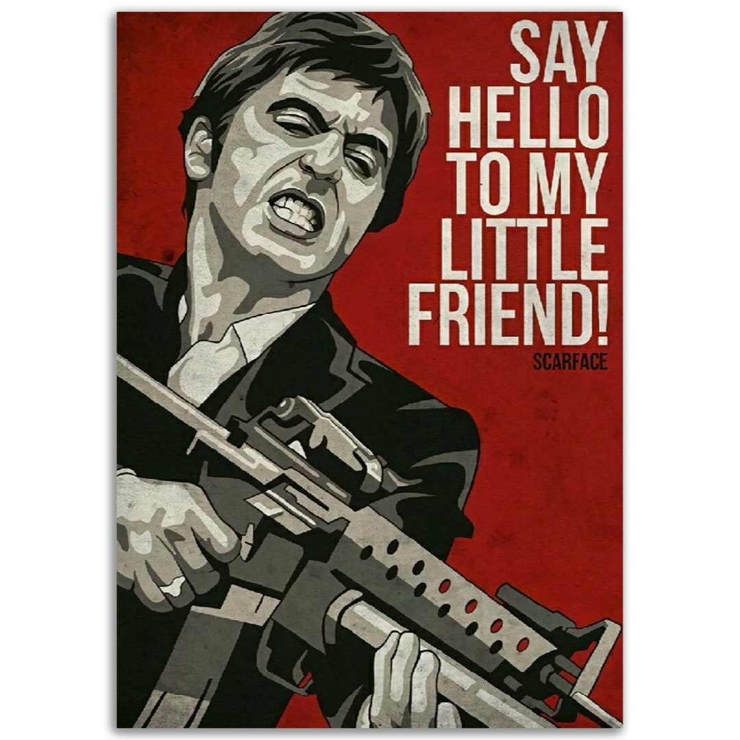 Scarface Poster Tony Montana Poster Al Pacino Poster Etsy