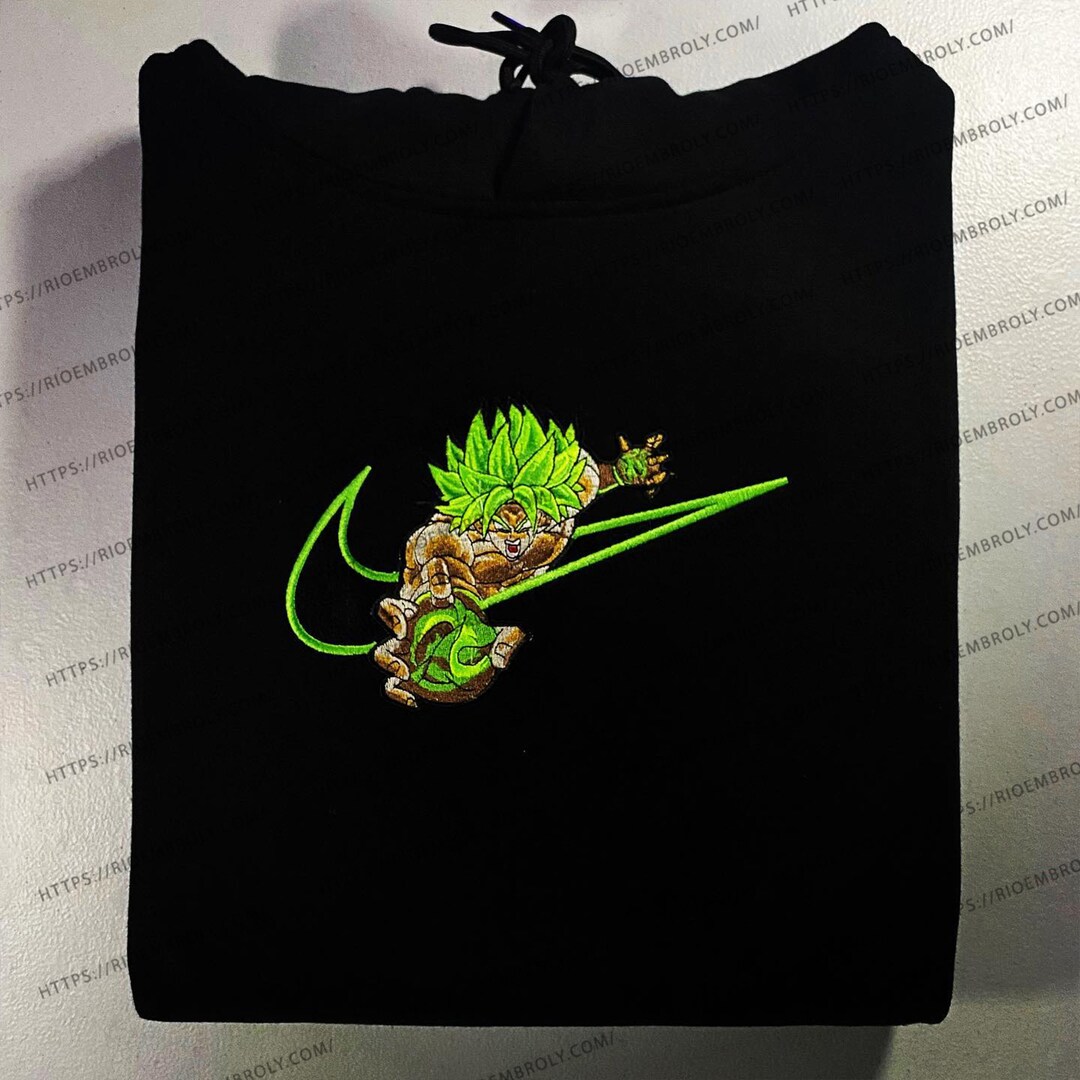 Dragon-ball Broly Custom Embroidered Gym Hoodie/pull-over - Etsy