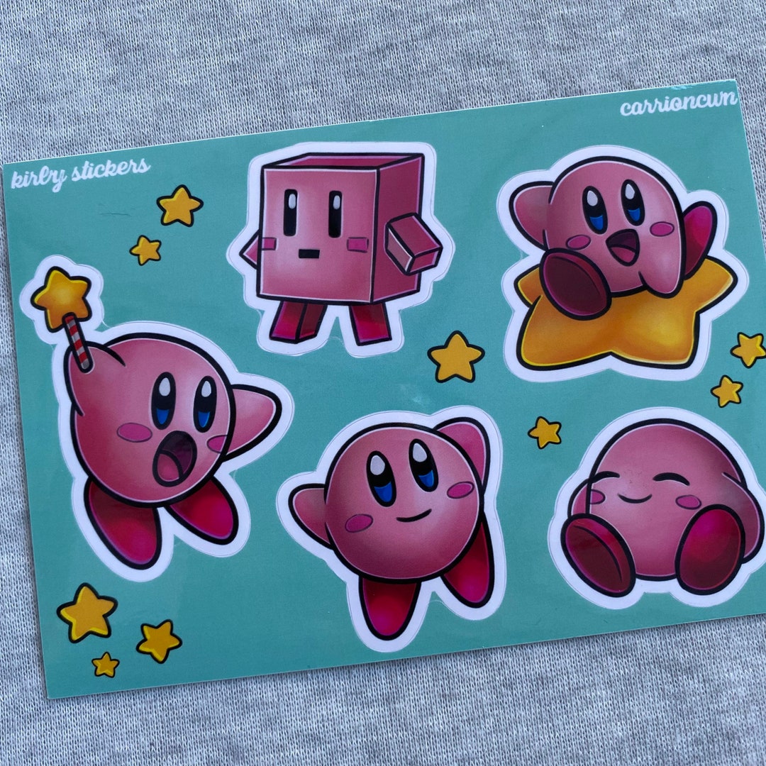 Kirby Sticker Sheet - Etsy