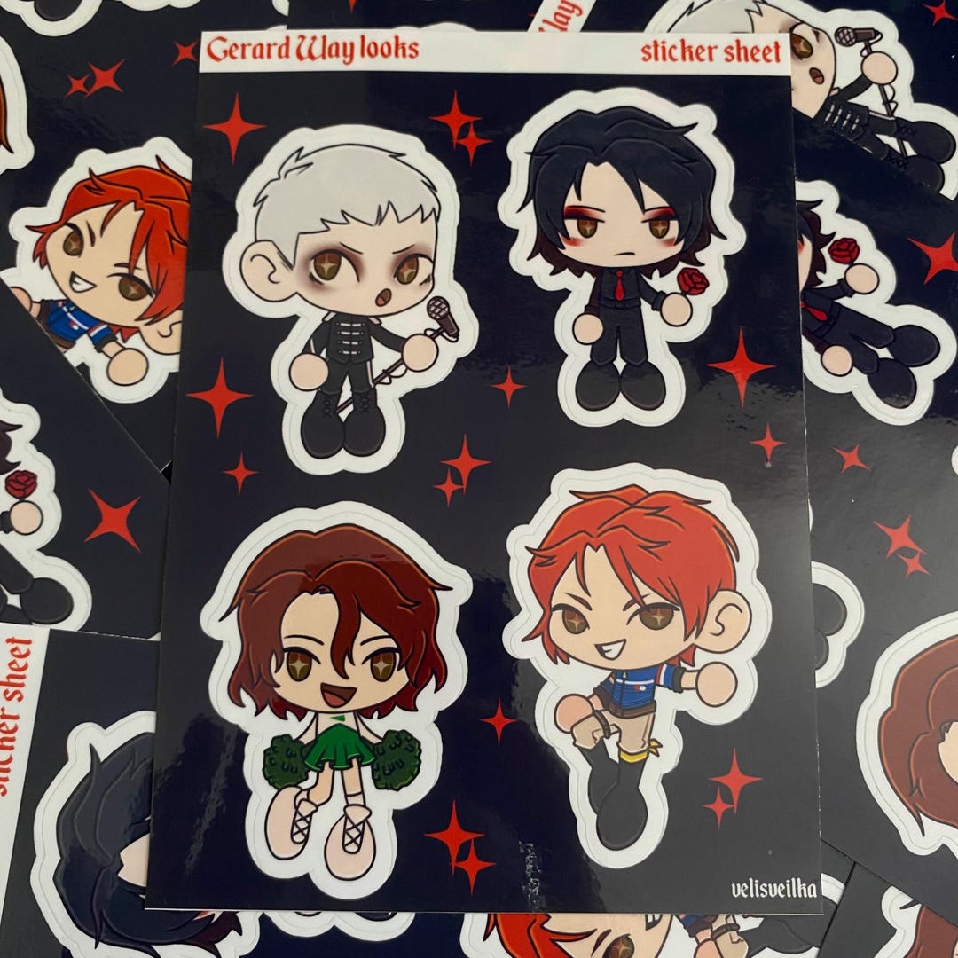 Gerard Way Sticker Sheet: My Chemical Romance, Emo - Etsy