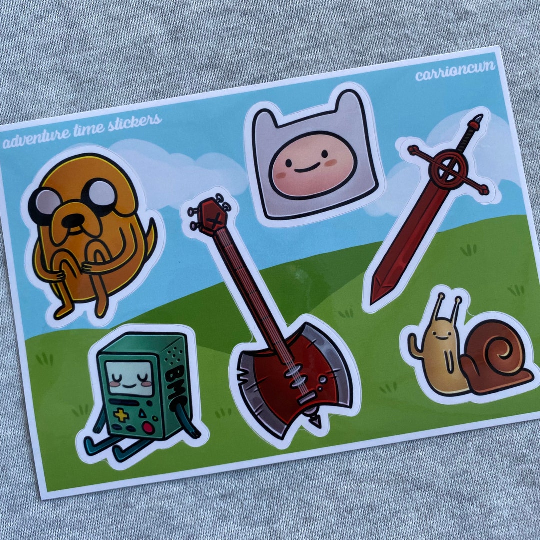 Adventure Time Sticker Sheet - Etsy