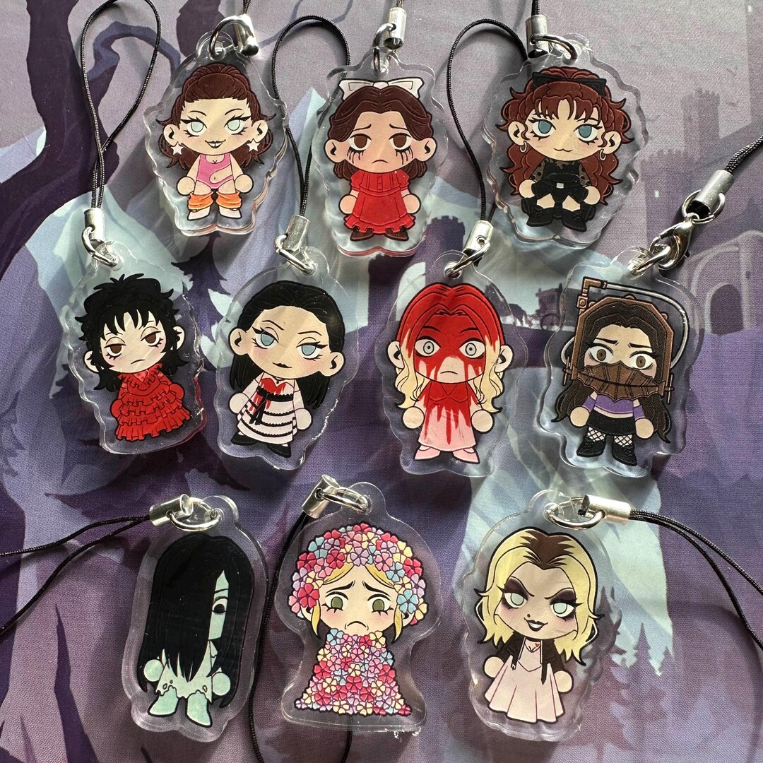 Horror Girls Phone Charm: Acrylic Final Girl Slasher Charms - Etsy