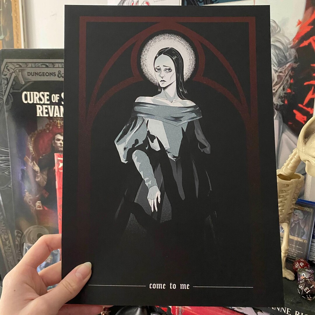 Nosferatu Ellen Hutter Art Print A4 & A5, Gothic, Vampire, Dracula ...