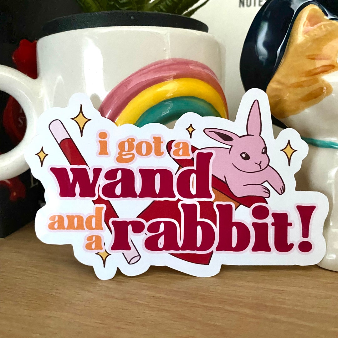 I Got a Wand and a Rabbit Chappell Roan Lesbian Sticker, Sapphic, LGBT ...