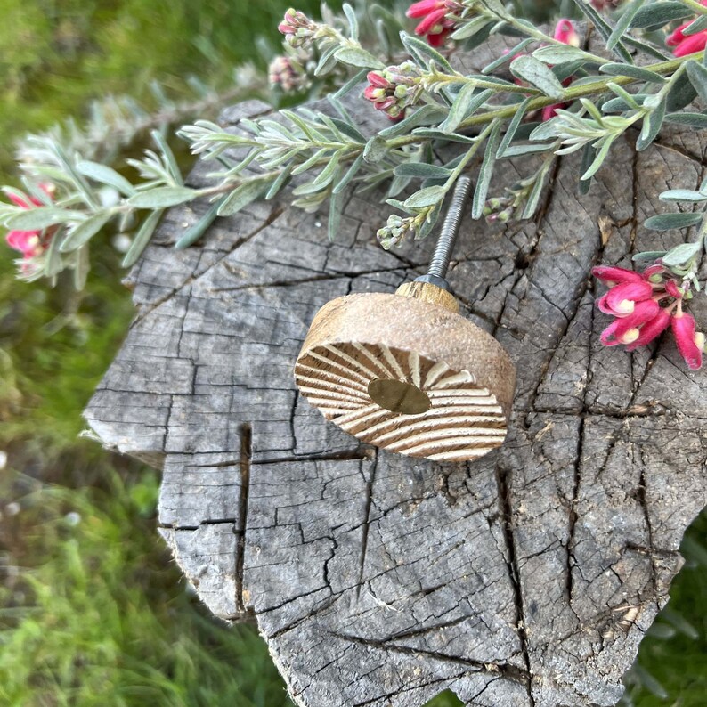 Sunrise Wooden Knob Modern Knob Wooden Cabinet Handles - Etsy