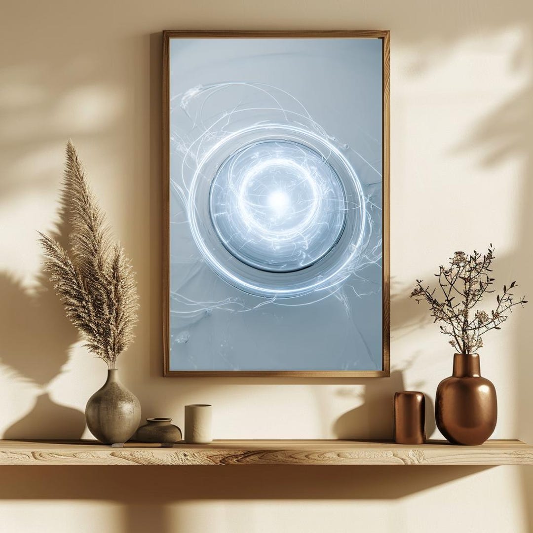 Modern Abstract Light Sphere - Printable Wall Art for Stylish Home ...