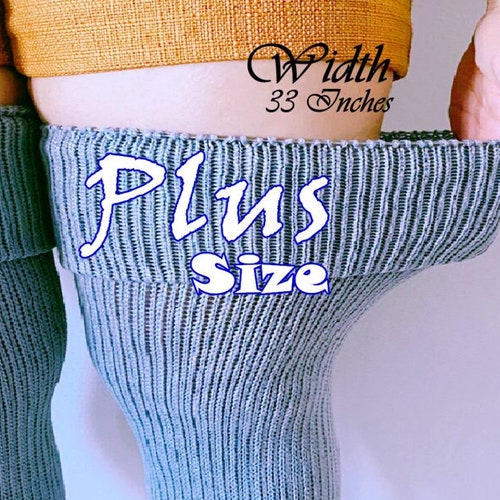 Plus Size Bundle Thigh High Socks/extra Long Socks - Etsy