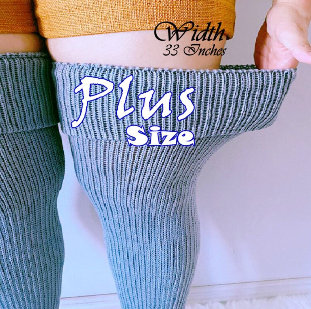 Plus Size Extra Long Over the Knee Stocking/extra Tall Socks/thigh High ...