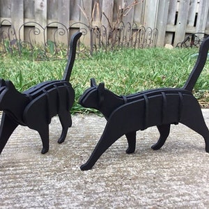 Laser Cut Cats 3mm Mdf Dxf, Eps, Pdf, Svg Vector Files CNC File, Laser ...