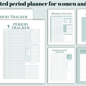 Menstrual Period Tracker Personal Planner Inserts Tracker: PMS Tracker ...