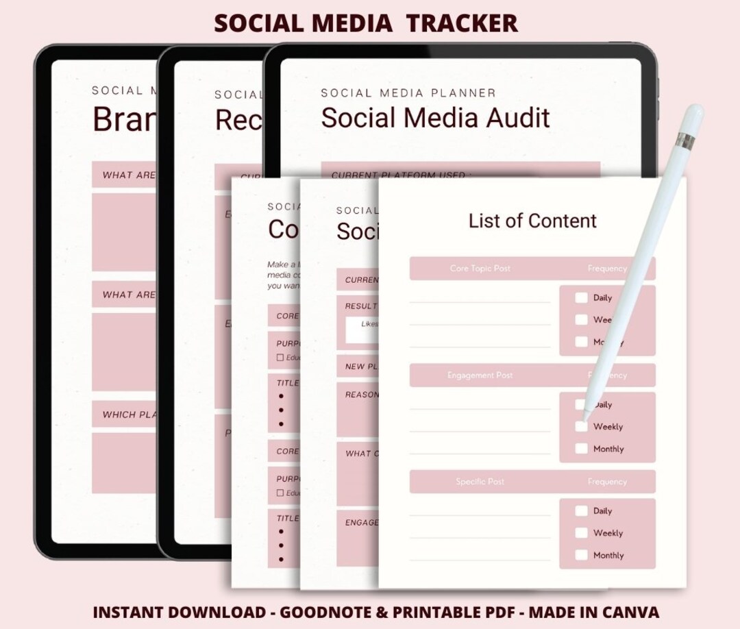 Social Media Planner: for Social Media, Social Planner and Post Planner ...