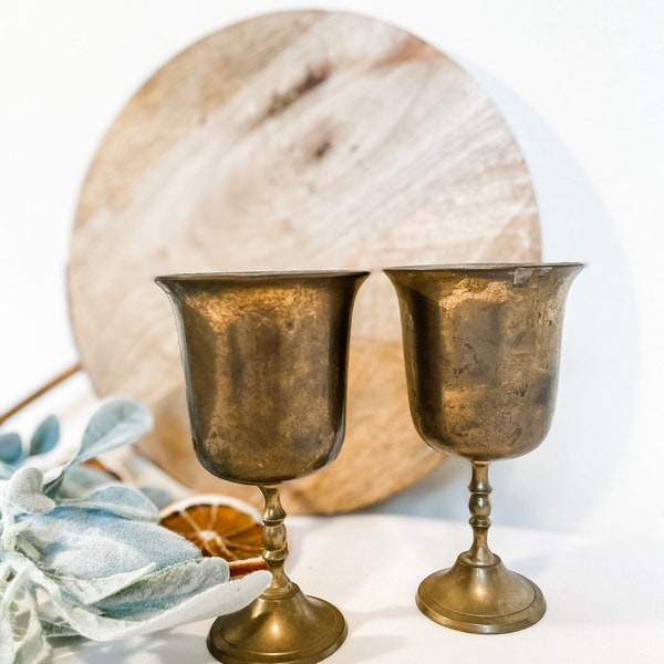 Brass Goblets - Etsy