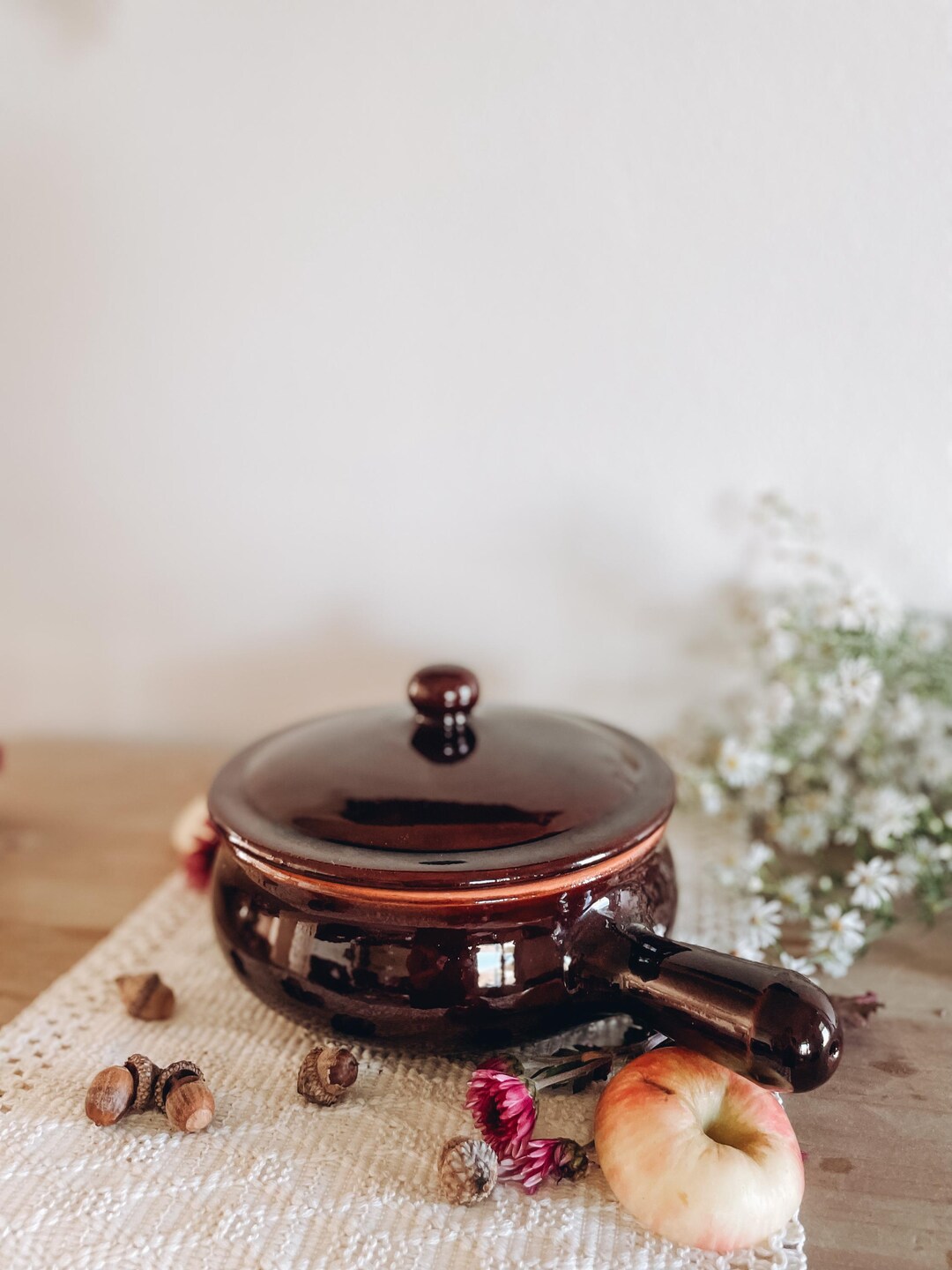 Vintage Rustic Italian Pottery, Vulcania Terracotta Cookware - Etsy
