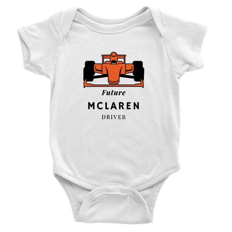 F1 Mclaren Baby Onesies Classic Baby Short Sleeves Formula 1 - Etsy UK
