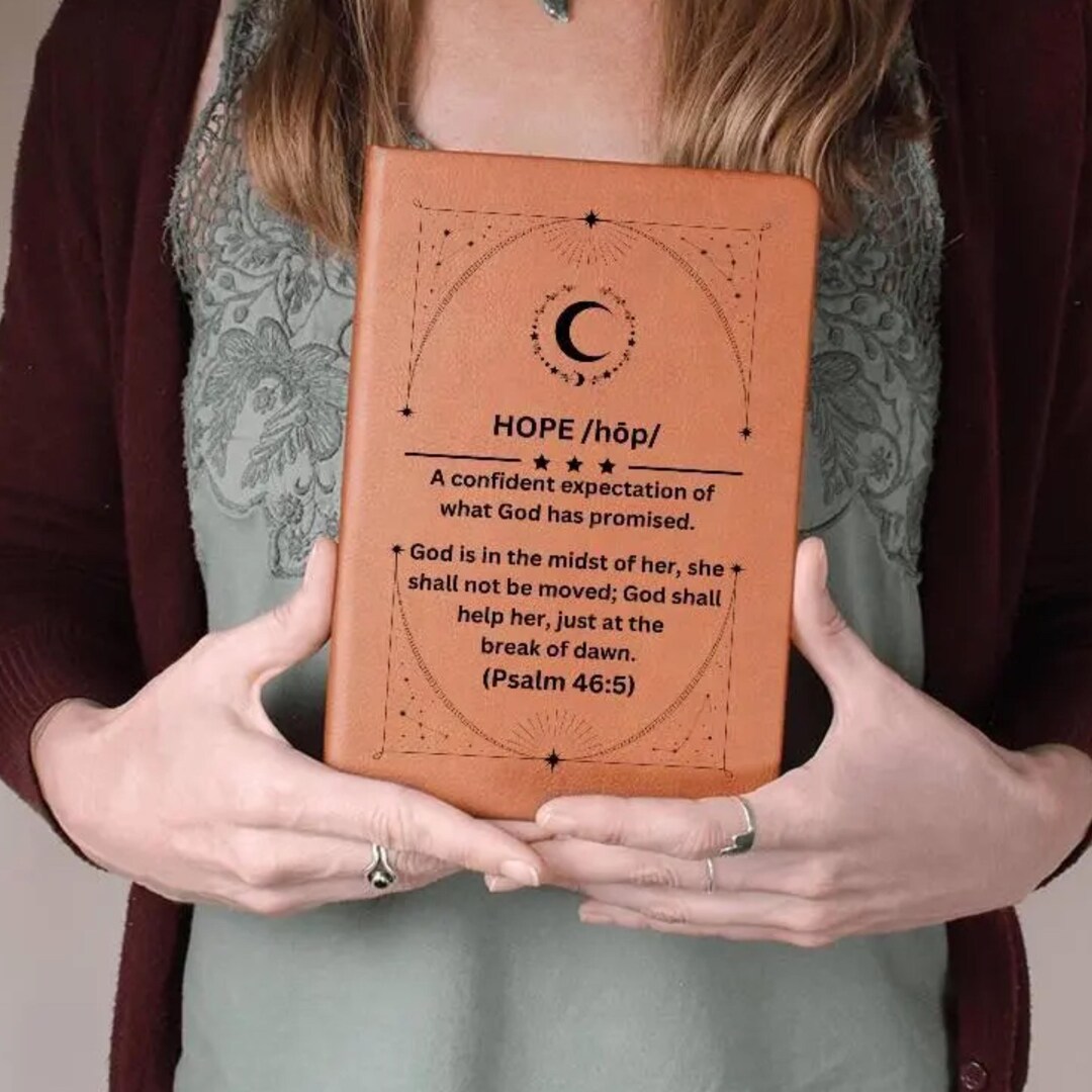 Prayer Journal, Celestial Moon Hope Bible Quotes, Christian Journal ...