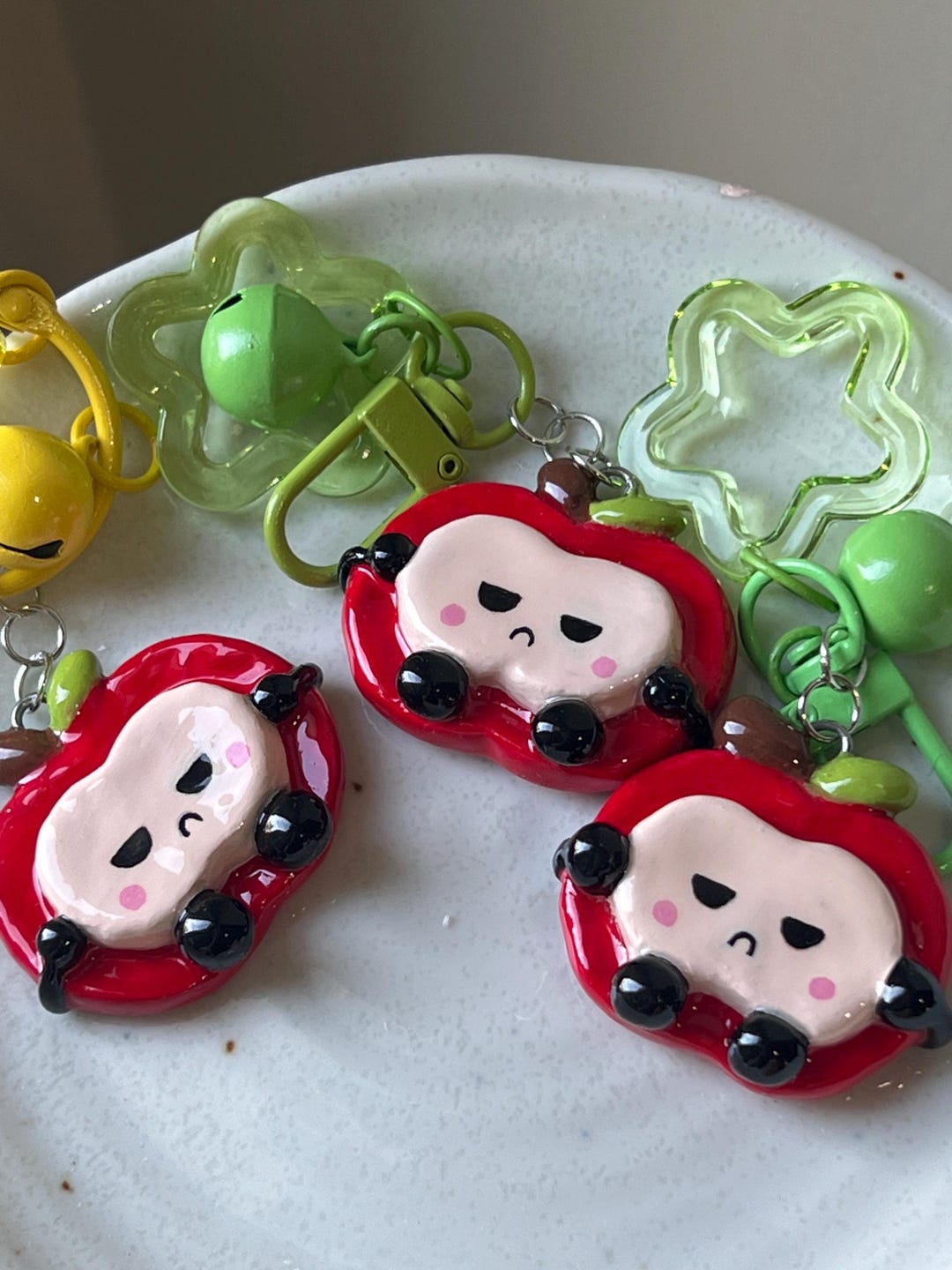 Handmade Clay Caleb Keychain: Love and Deepspace Charm, Sunny Apple ...