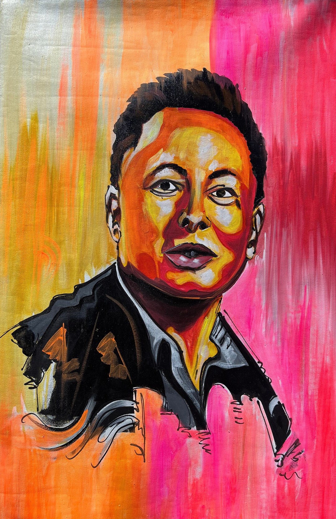 Elon Musk Original Painting - Etsy