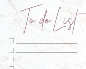 To Do List, Download, Pdf, Lists, Minimalist, Clean, Chic, Aesthetic - Etsy