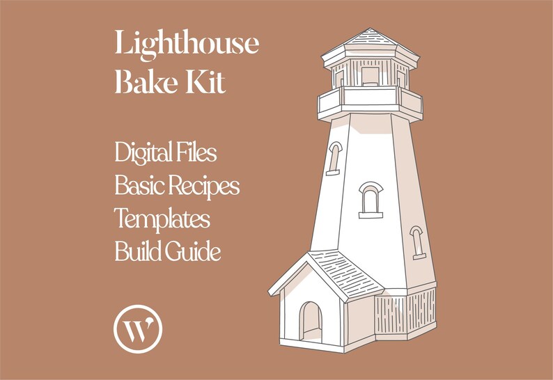 Cookie Lighthouse Construction Templates and Instructions - Etsy