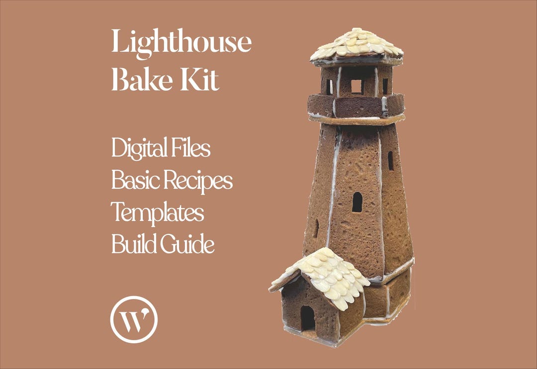 Cookie Lighthouse Construction Templates and Instructions - Etsy