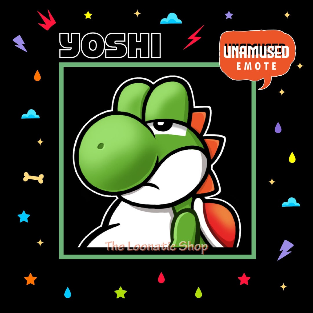 Twitch and Discord Premade Emote | Yoshi Unamused | Live Streaming ...