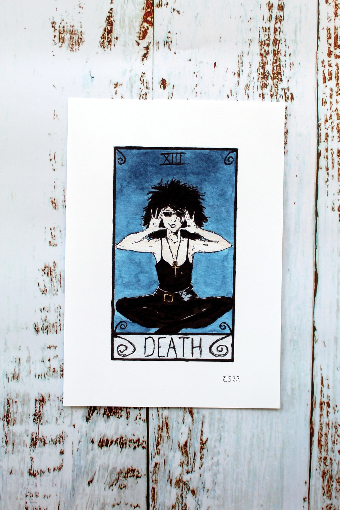 The Sandman Inspired, Death Tarot Card, Fan Art, Watercolour Art Print ...