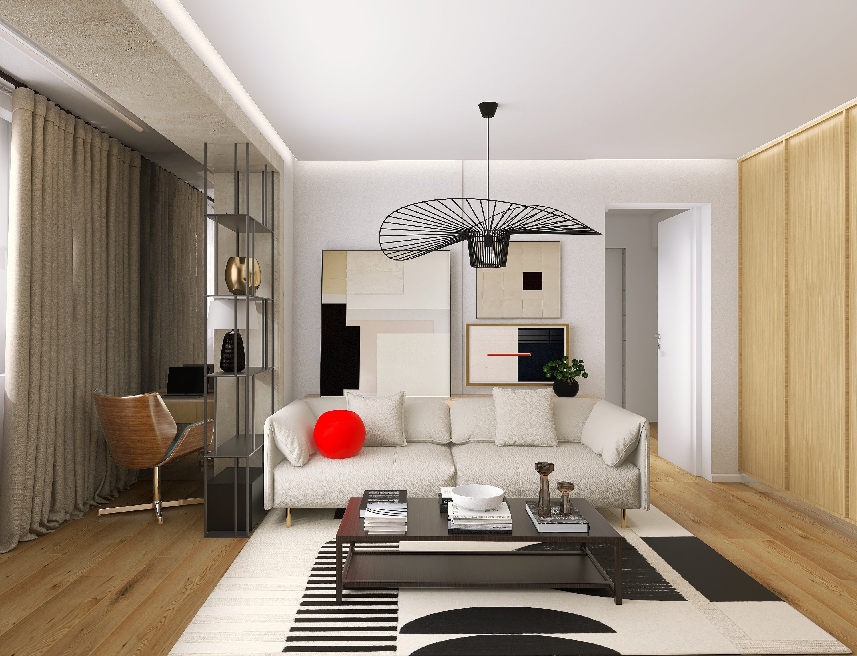 High-quality Living Room Renderings, Custom Living Room Design, 3d ...