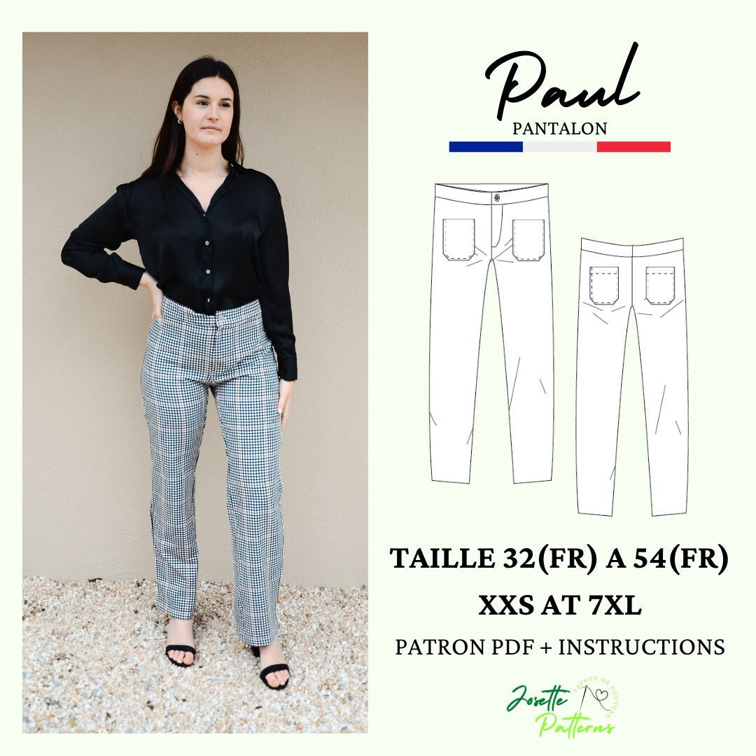 PDF Sewing Pattern PAUL, Straight Pants - Etsy