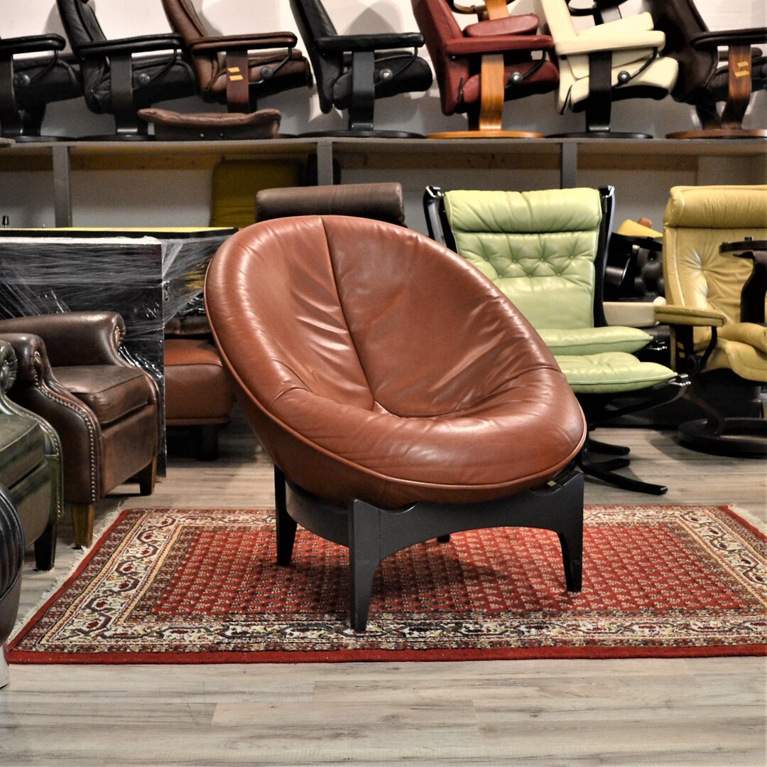 Vintage Chair Relax Chair Beetle Beetle Leather Retro Scandinavian ...
