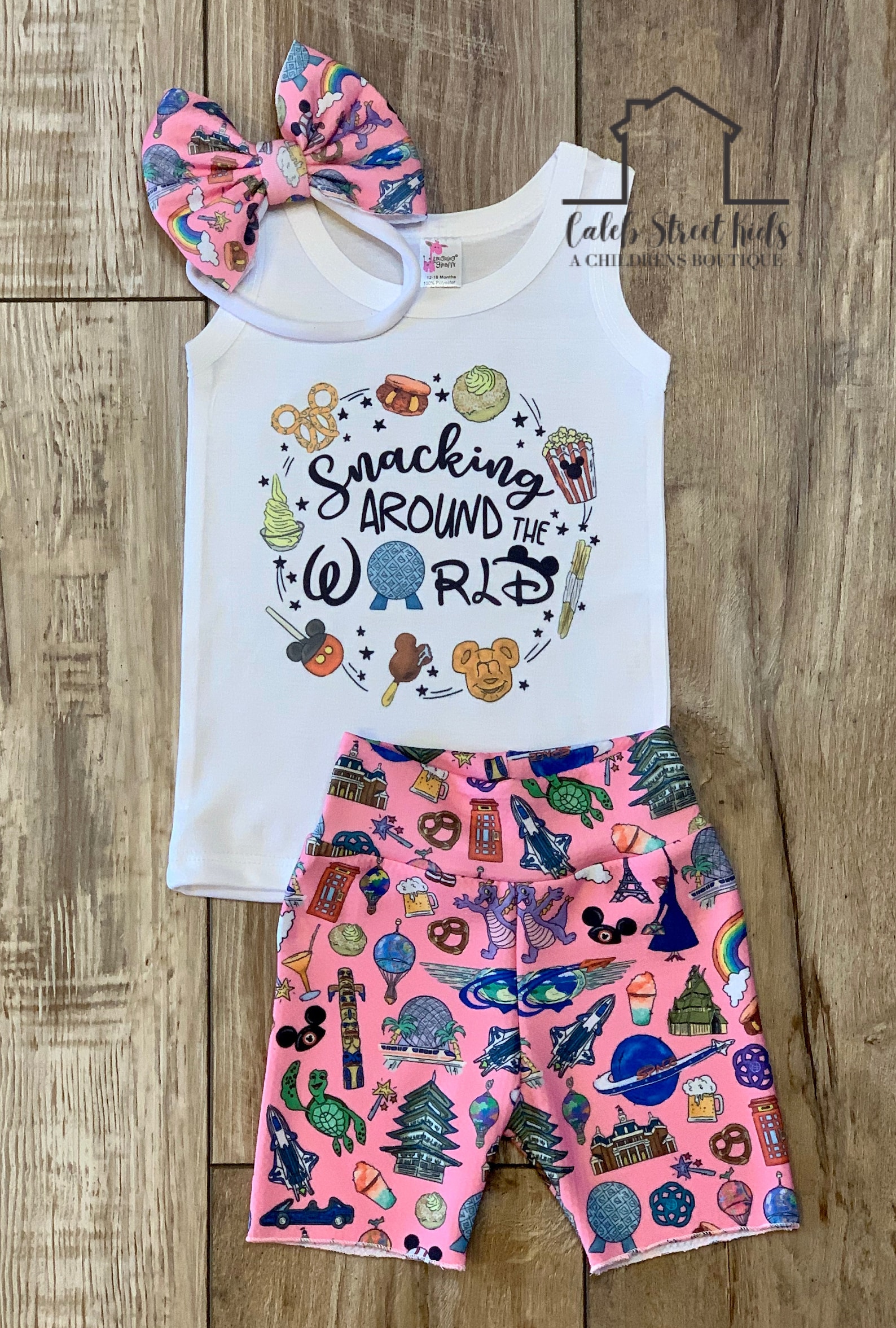Snacking Around the World Epcot Baby or Toddler Set / Baby Bummies ...