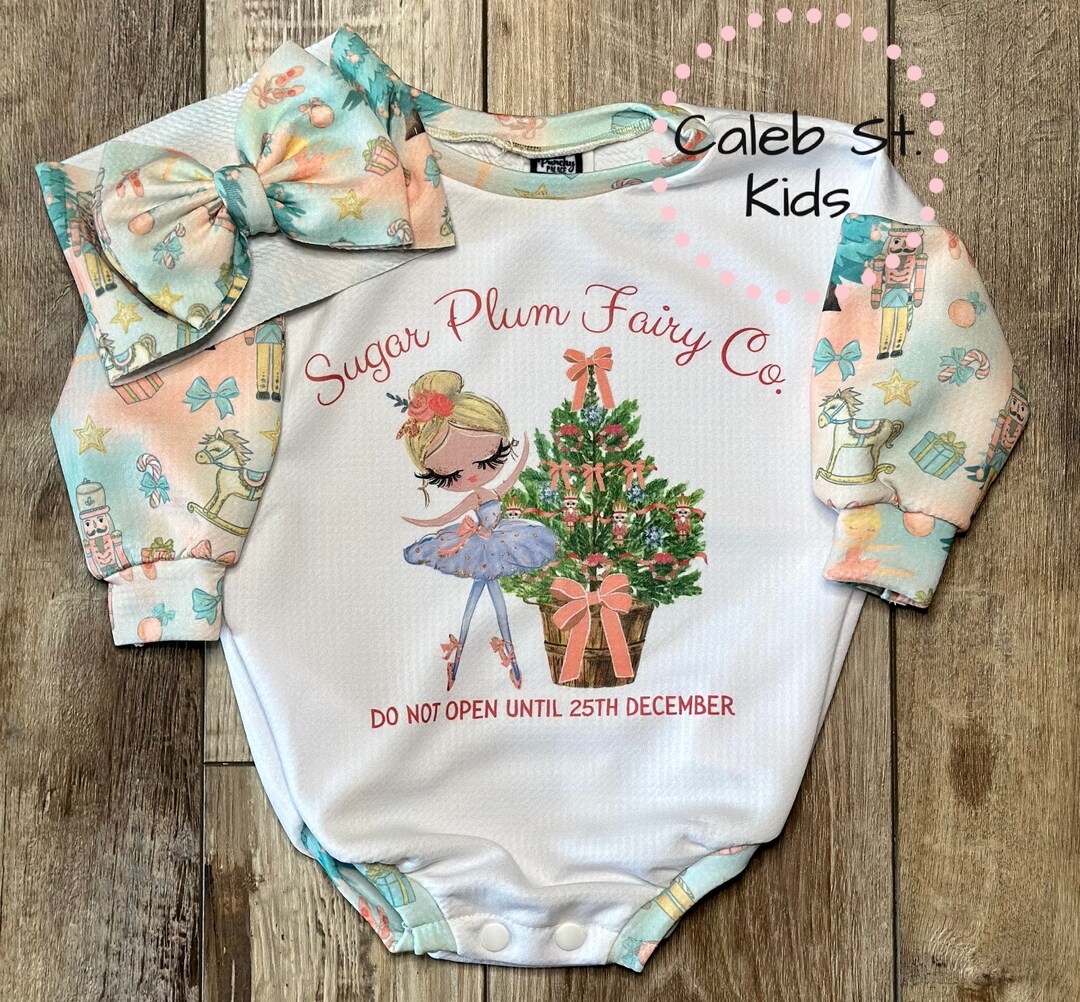 Sugar Plum Fairy Bubble Baby or Toddler Romper / Baby Romper / Toddler ...