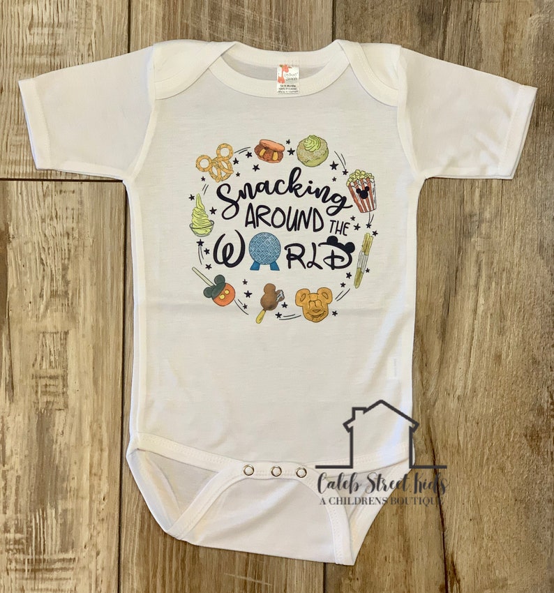 Snacking Around the World Epcot Baby or Toddler Set / Baby Bummies ...