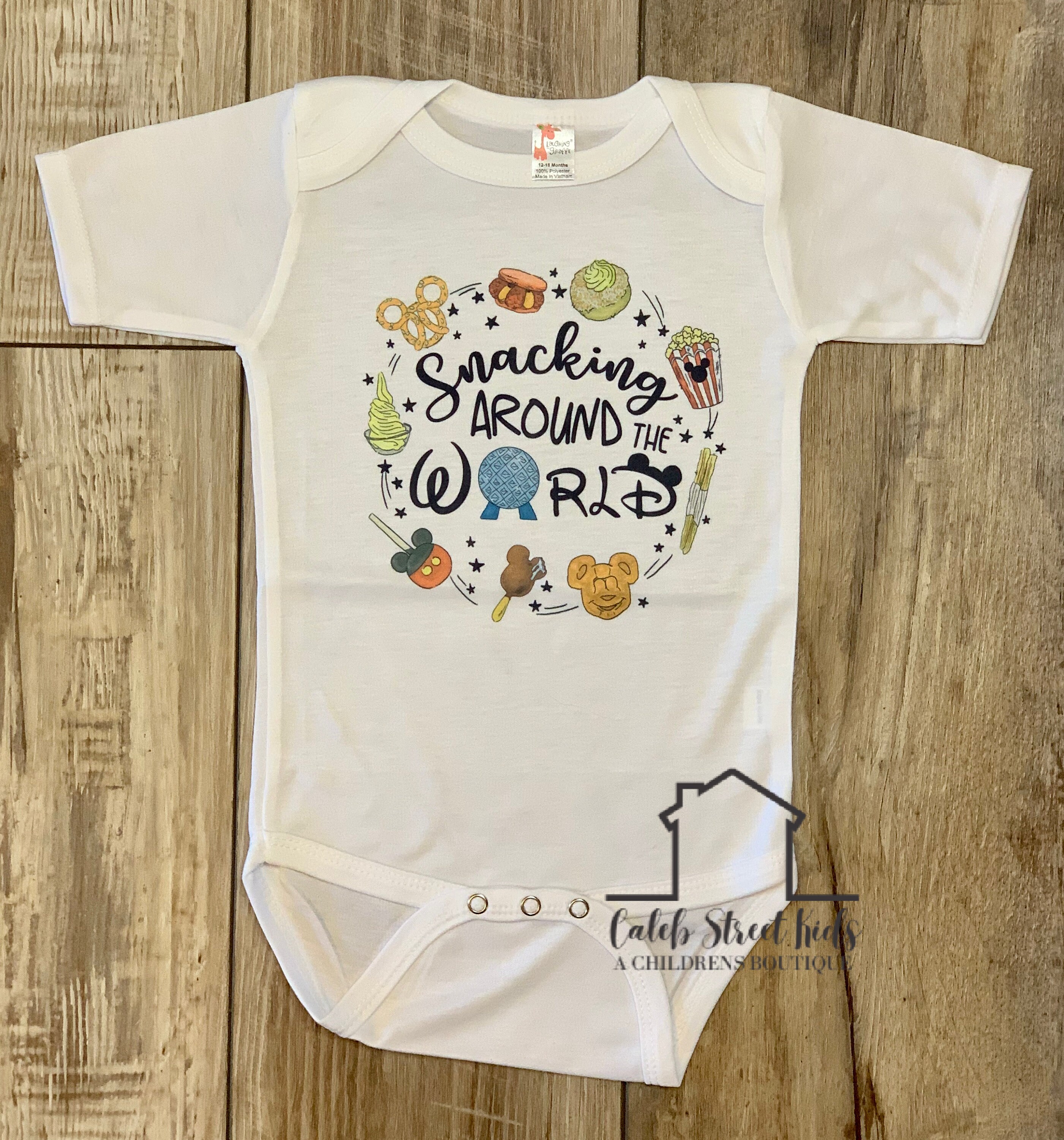 Snacking Around the World Epcot Baby or Toddler Set / Baby Bummies ...