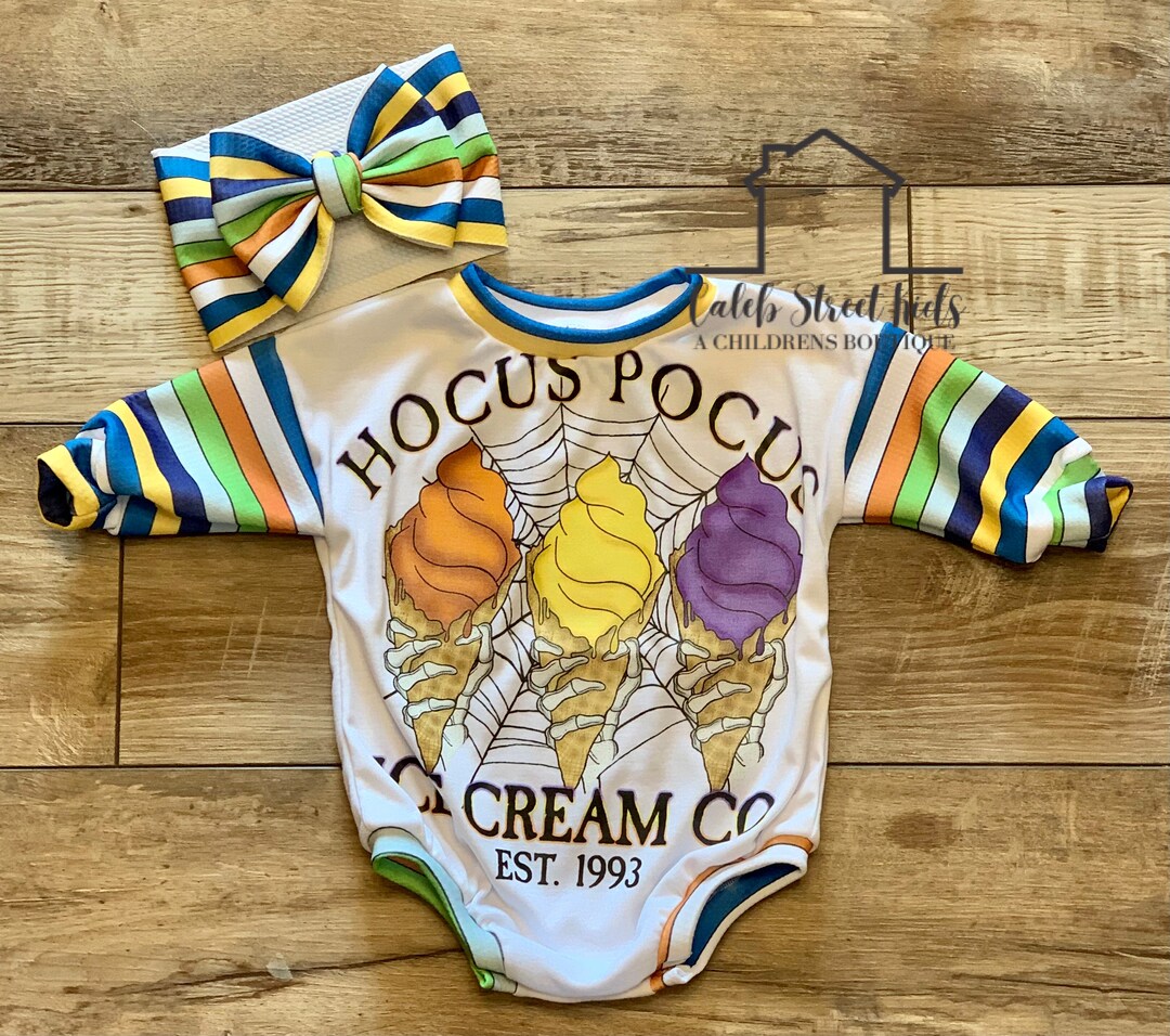 Halloween Hocus Pocus Ice Cream Company Tee Shirt Baby or Toddler ...