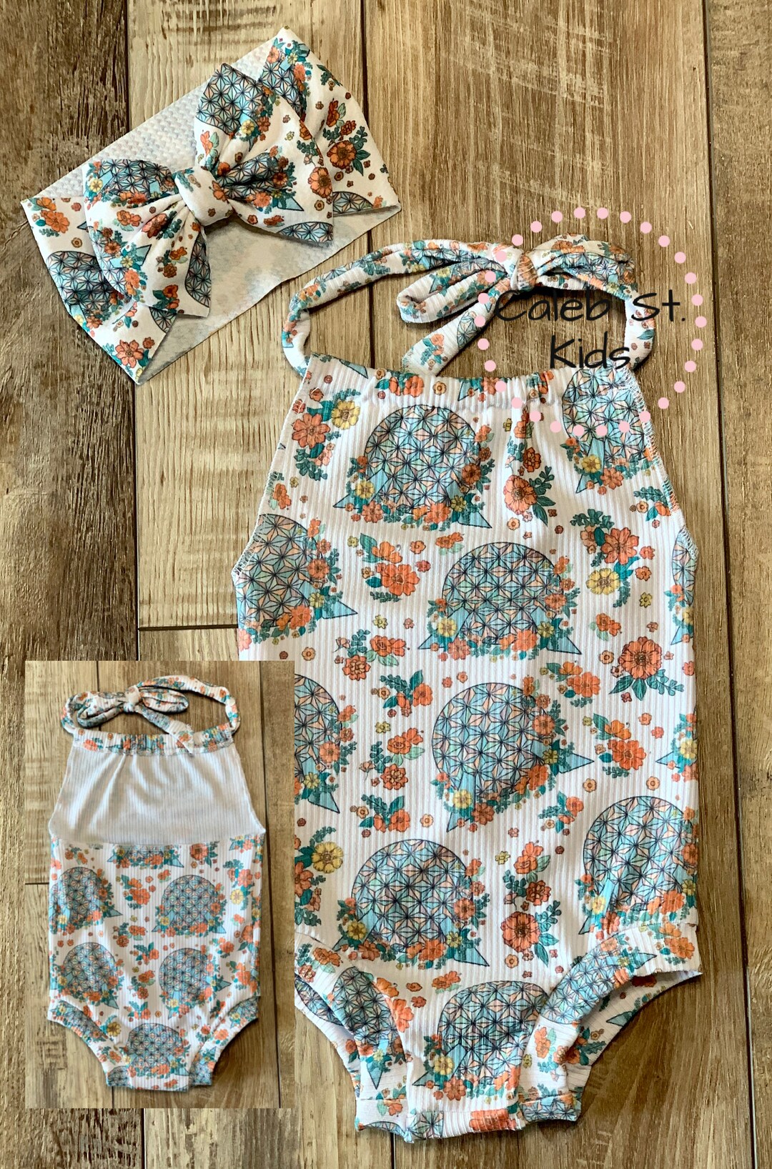 Infant Halter Romper / Baby Summer Romper / Summer Romper / Epcot ...
