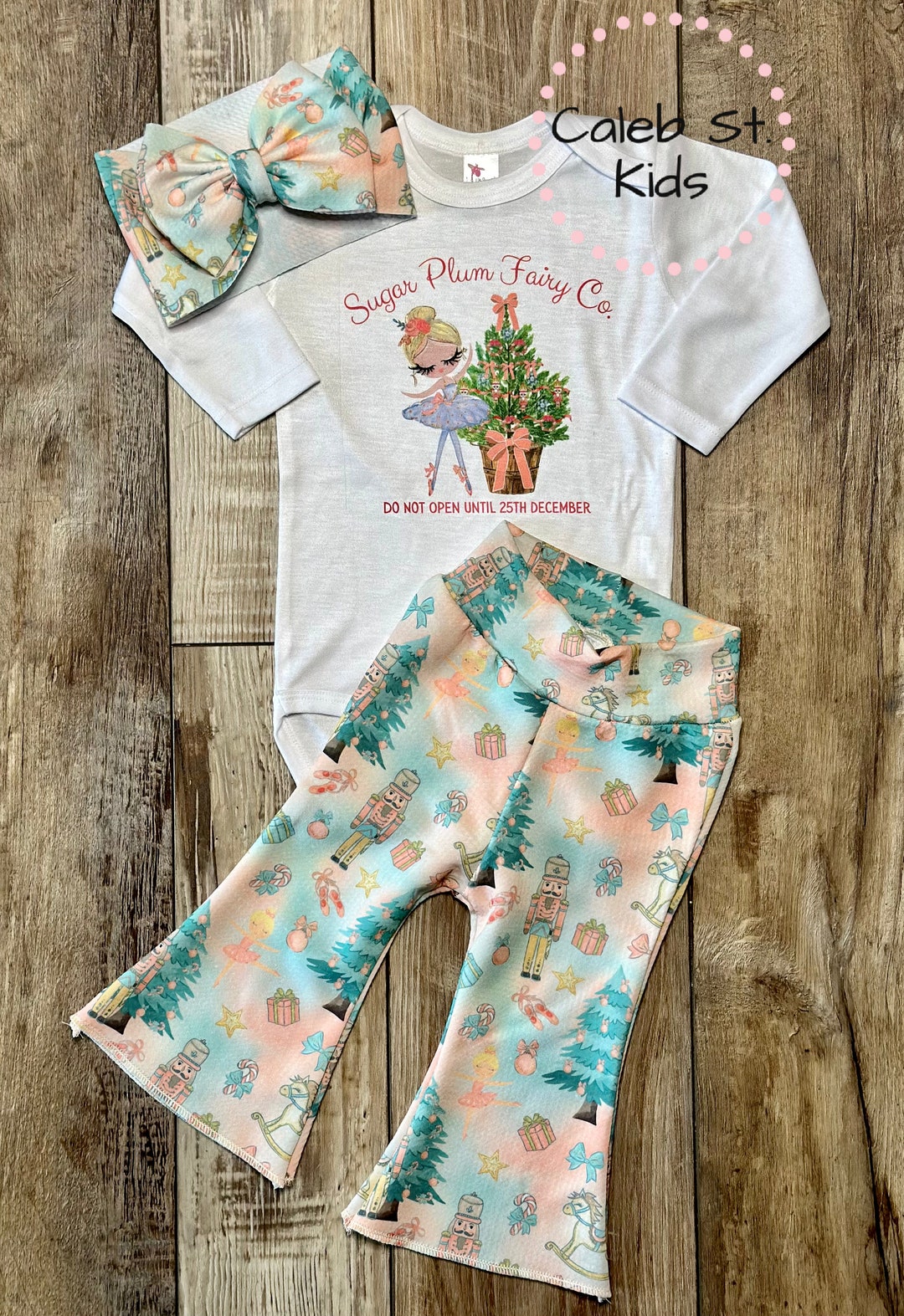 Nutcracker Sugar Plum Fairy Baby Bell Set / Christmas Outfit / Baby ...