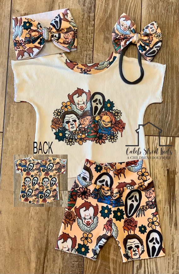 Horror Characters Complete Baby or Toddler Set / Baby Bummies - Etsy
