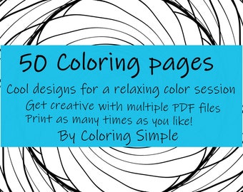 Zen Coloring Pages for Mindful People 50 Printable Pages Relaxing ...