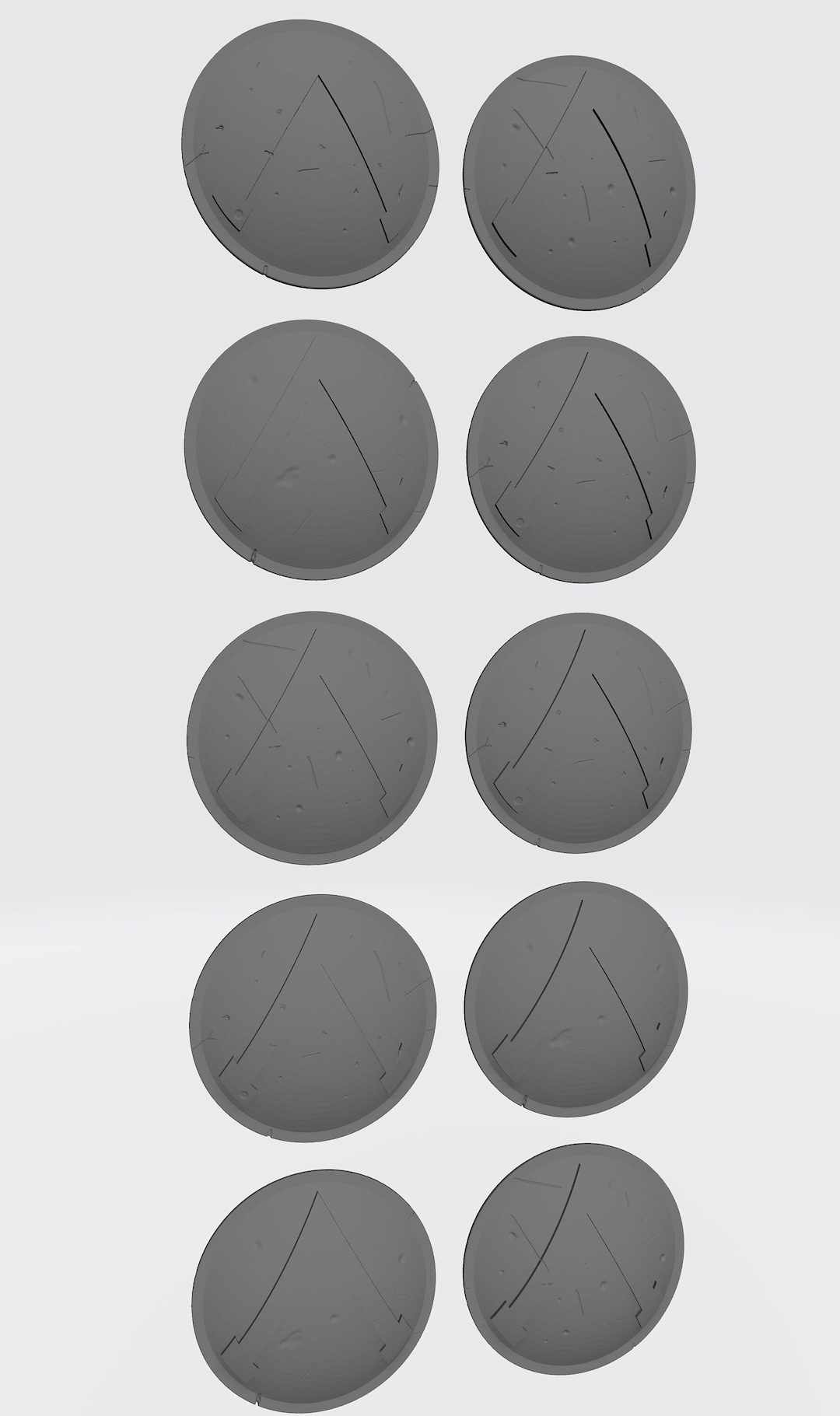 10 Spartan Shields With Lambda Symbol for 28/32mm Scale Wargaming - Etsy