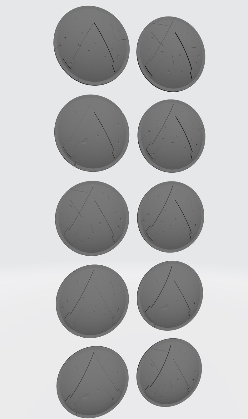 10 Spartan Shields With Lambda Symbol for 28/32mm Scale Wargaming - Etsy