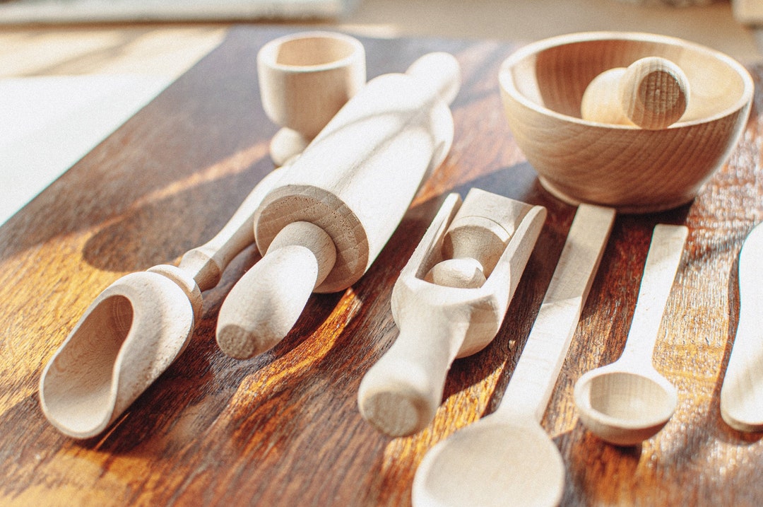 All in One Wooden Sensory Set, Wooden Sensory Box With 10 Tools, Wooden ...