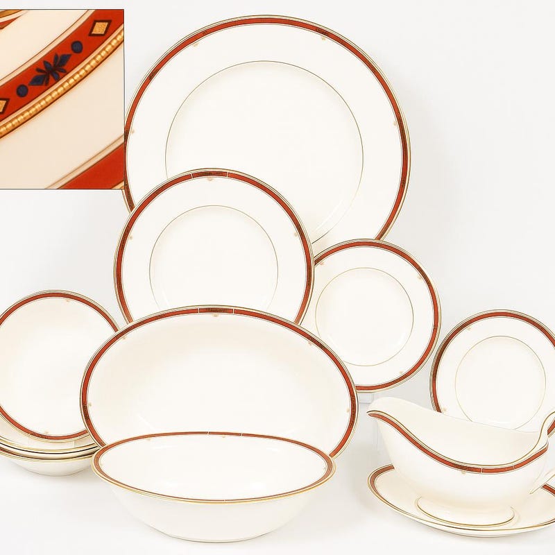 Red Plates English - Etsy UK