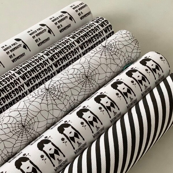 Wednesday Addams Cotton Fabric - Etsy