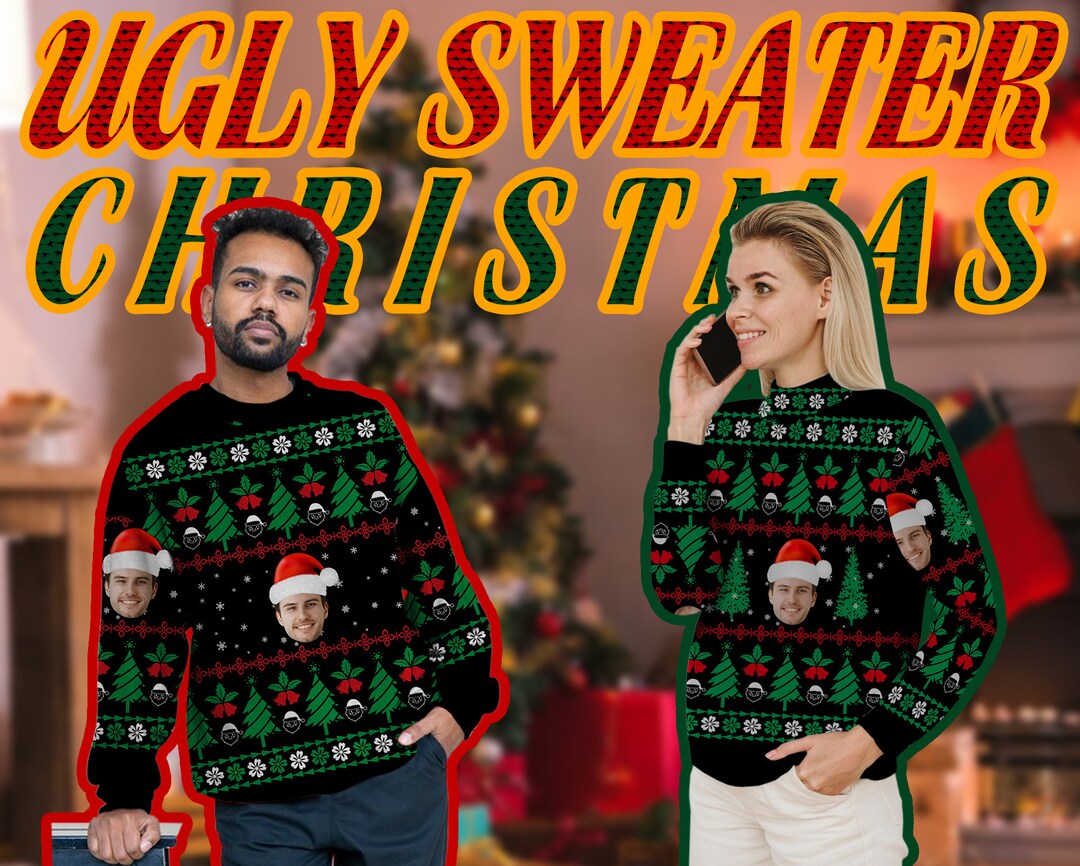 Custom Ugly Sweaterchristmas Sweatshirtugly Sweater - Etsy