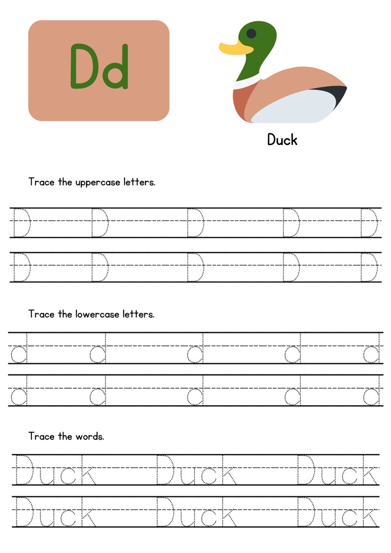 Apprendre à écrire Alphabet Majuscule Minuscule écriture - Etsy