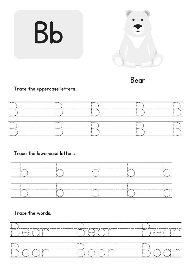 Apprendre à écrire Alphabet Majuscule Minuscule écriture - Etsy